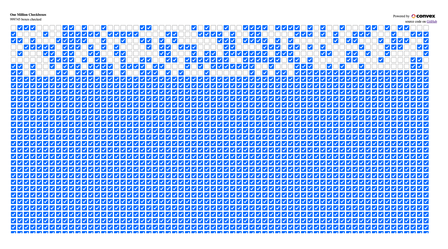 One Million Checkboxes